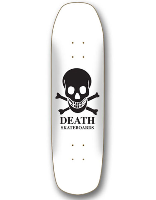 Death 'OG Skull' White Pool Shape Skateboard Deck - 9.0 - Copelands ...